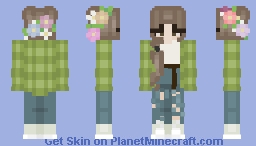 flower crown Minecraft Skin