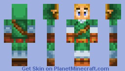Adult Link OOT style Minecraft Skin