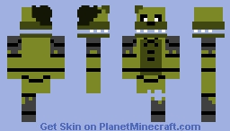 Phantom Freddy Fnaf 3 Minecraft Skin