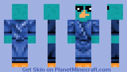 agent p with bath robe Minecraft Skin