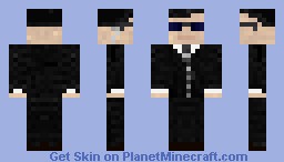 An Agent From The Matrix Minecraft Skin