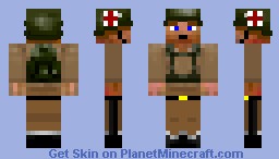 WW2 Airdrop Medic Minecraft Skin