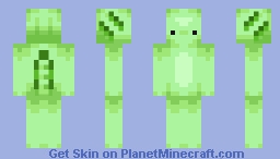 Green Axolotl Minecraft Skin