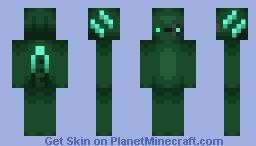 Dark Green Axolotl Minecraft Skin
