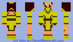 Akali - Sulfur Yellow Minecraft Skin