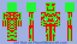 Gred (green and red don't make greed) Minecraft Skin