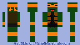 TMNT MIKEY Minecraft Skin