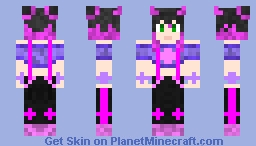 pink demon Minecraft Skin