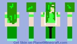 Green girl Minecraft Skin