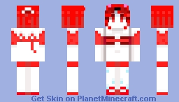 Red style girly in a swimsuit perfect for the summer Minecraft Skin