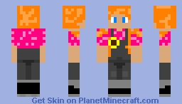 Orange hair Minecraft Skin