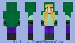 Green hood Minecraft Skin