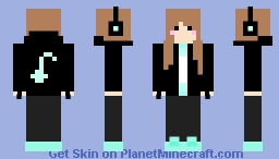 dj girl Minecraft Skin