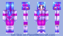 Blue & Bows Minecraft Skin