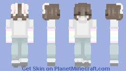 Casual Bunny outfit! Minecraft Skin