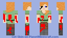 infected alex Minecraft Skin