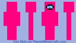 among us pink Minecraft Skin