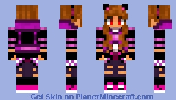 Pink Cat Minecraft Skin
