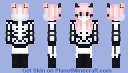 Pink Skeleton Minecraft Skin