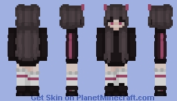 Pink Devil Girl Minecraft Skin