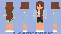 Hawaiian Tube Top Girl Minecraft Skin