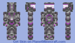 Cyber guardian (pink) Minecraft Skin