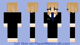 Ninachu in suit Minecraft Skin