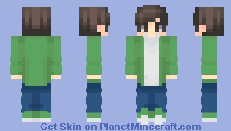 Joshua in a green jackt Minecraft Skin