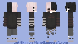 Ghost Black And White Minecraft Skin
