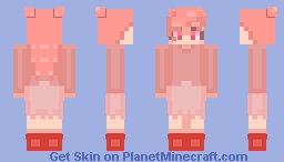 Simple Pink Pastel Girl Minecraft Skin