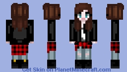 Flannel Girl Minecraft Skin