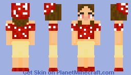 Mushroom girl Minecraft Skin