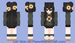 cute flower sun girl closed eys Minecraft Skin