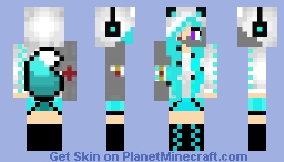 robot girl Minecraft Skin
