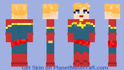 Captain Marvel Minecraft Skin