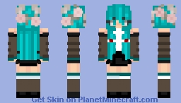 _+ Hatsune Miku +_ Minecraft Skin
