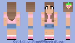 Strawberry girl Minecraft Skin
