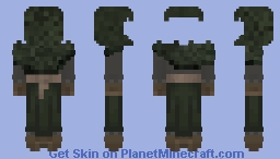 [FRP] Medieval Female Ranger Hooded Minecraft Skin