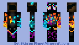 Combined 3 elements Minecraft Skin