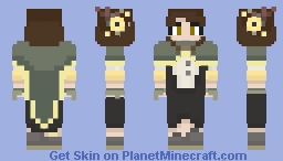 Moss sunflower cape+horns Minecraft Skin