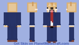 doggo in a suit Minecraft Skin