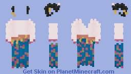 F2U | Midsommar inspiration dress | Blue Orchid Minecraft Skin