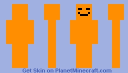 Orange smiley face Minecraft Skin