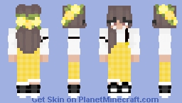 flower crown girl Minecraft Skin