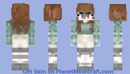 Pretty, cute brown haired girl Minecraft Skin