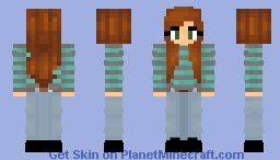 Jean Grey Casual #1 Minecraft Skin