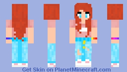 Ripped Jeans Girl Minecraft Skin