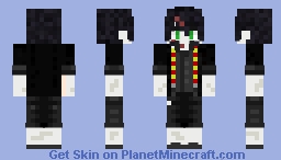 Green eyed Nexusema Ghost Minecraft Skin