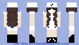 girl in white :3 Minecraft Skin