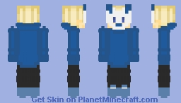 blue mask man Minecraft Skin